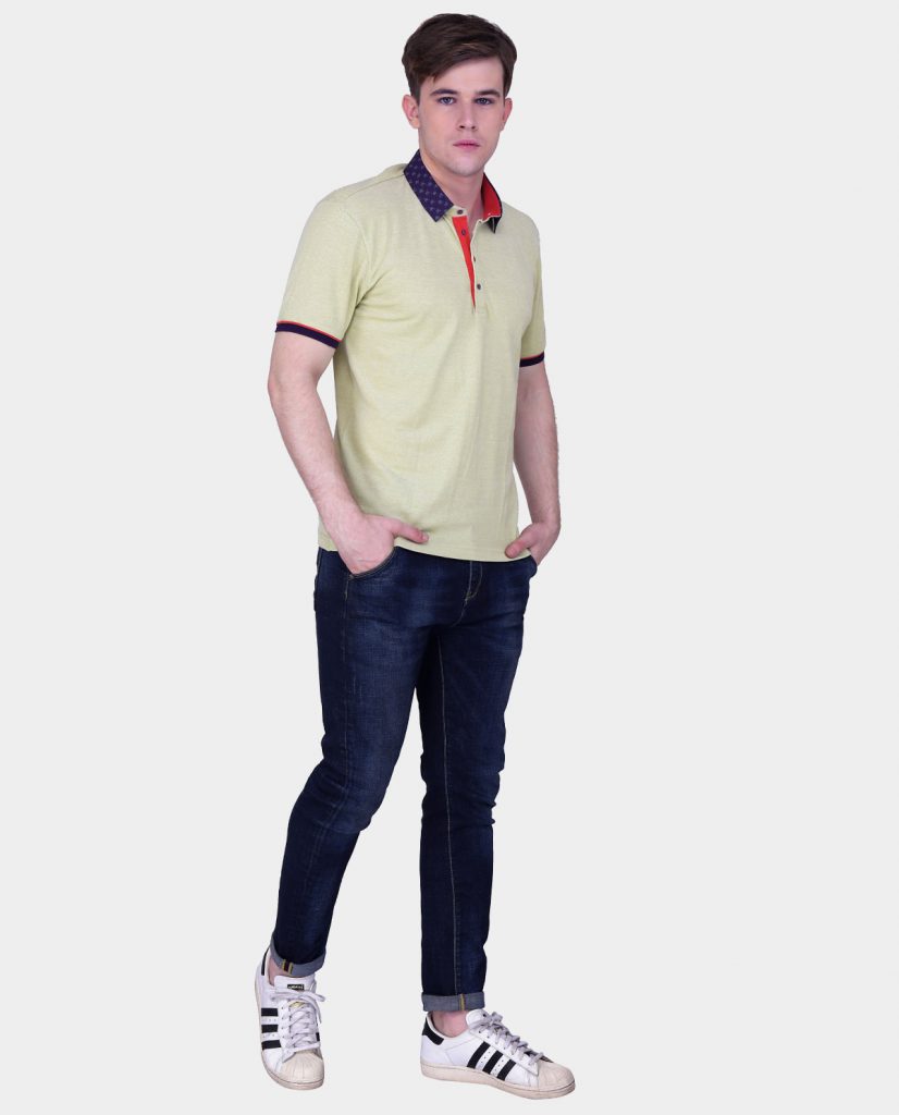 Jacquard Collar Polo - Kashvi Designs