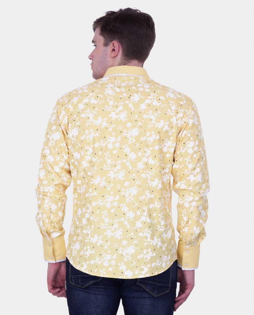 Yellow-Printed-Full-Sleeve-Shirt-for-Men-5 - Kashvi Designs